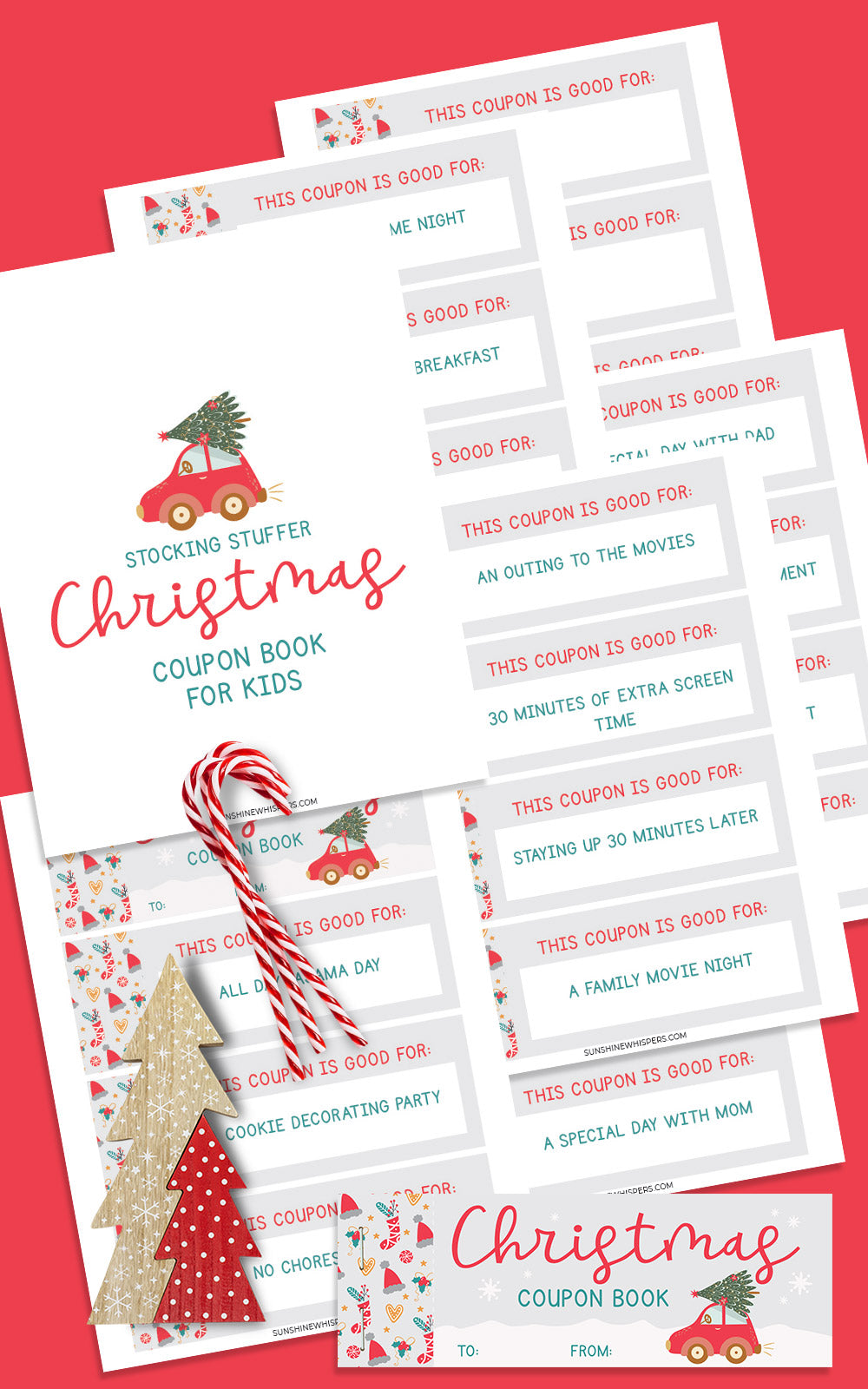 Stocking Stuffer Christmas Coupon Book For Kids – Sunshine Whispers