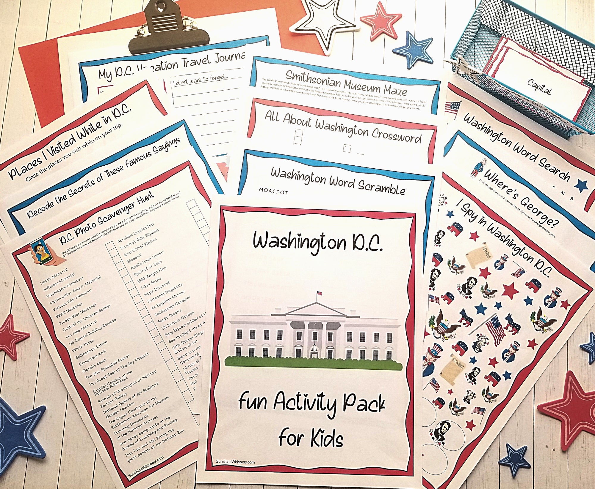 Washington D.C. Activities For Kids – Sunshine Whispers