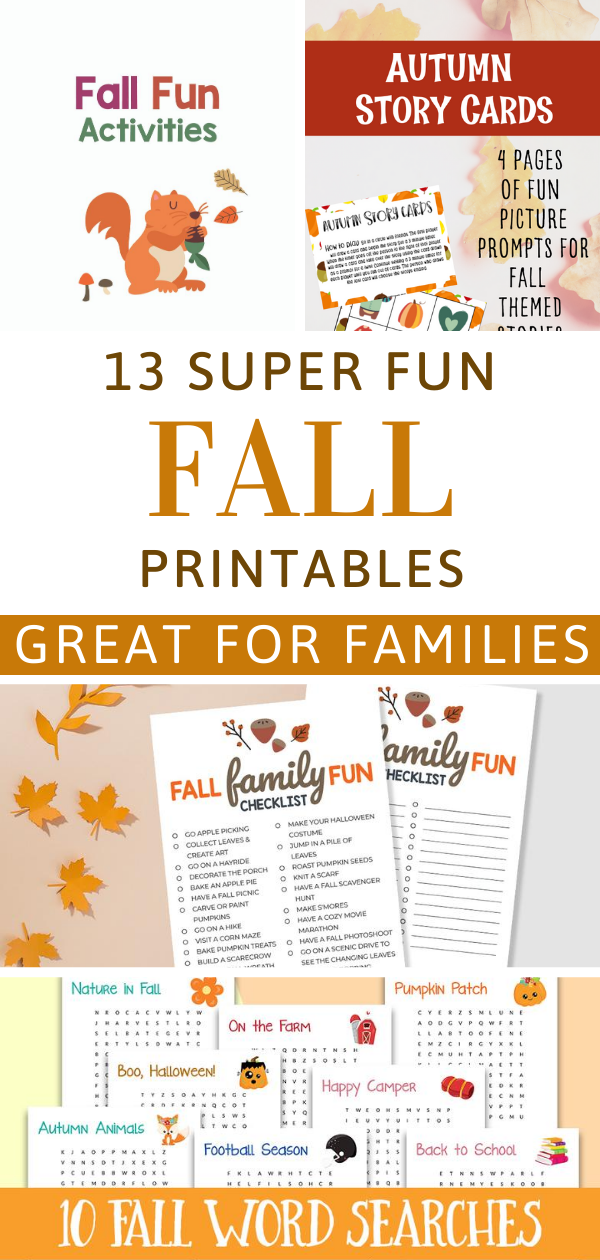 Fall Family Fun Activity Bundle – Sunshine Whispers
