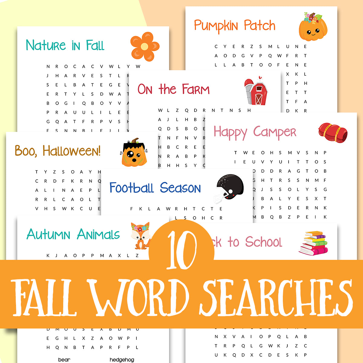 Fall Family Fun Activity Bundle – Sunshine Whispers