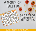Fall Family Fun Activity Bundle – Sunshine Whispers
