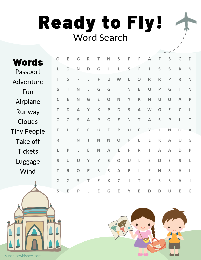 Family Travel Vacation Activity and Planning Pack – Sunshine Whispers