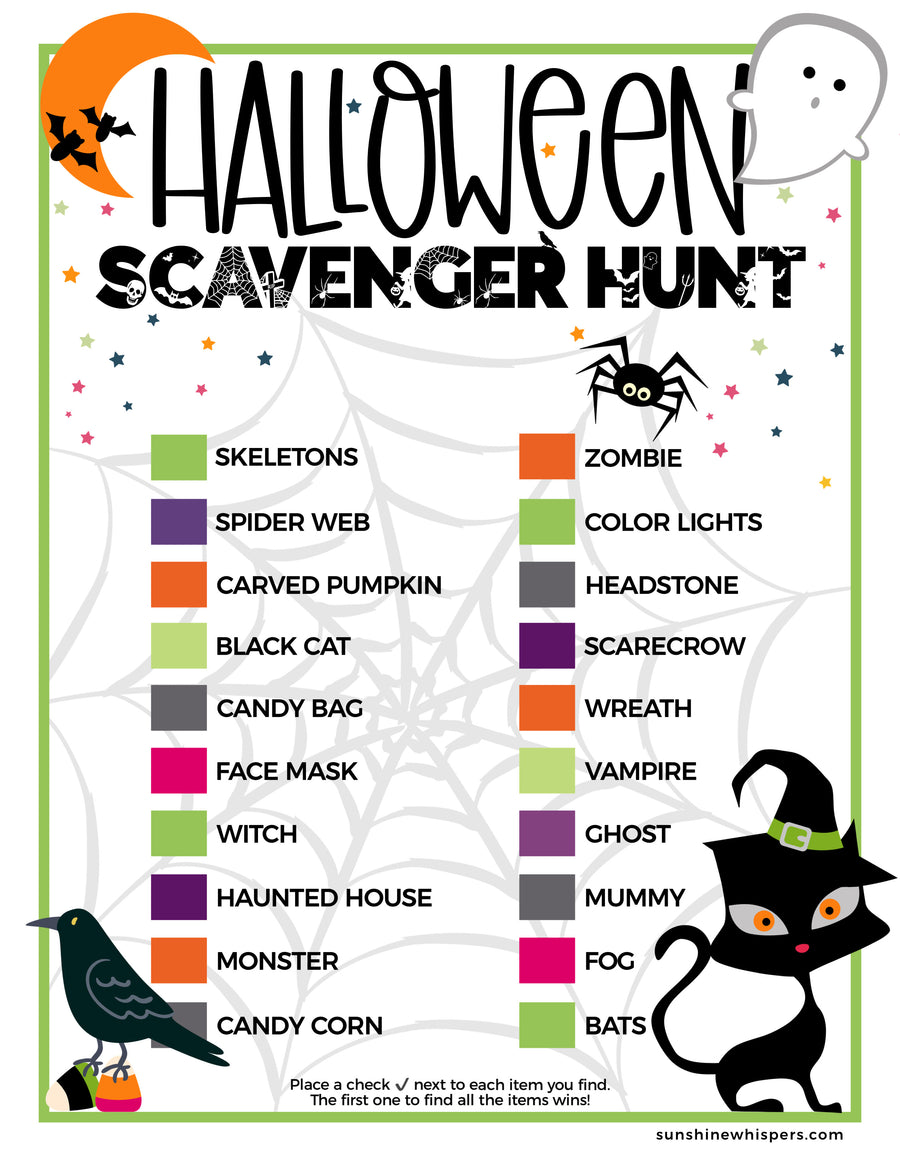 Spooky Fun Halloween Activities Printable Bundle – Sunshine Whispers