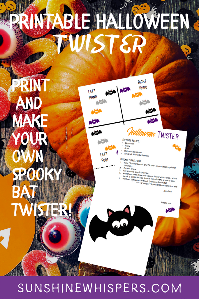 Halloween Twister Game- Printable Pack – Sunshine Whispers