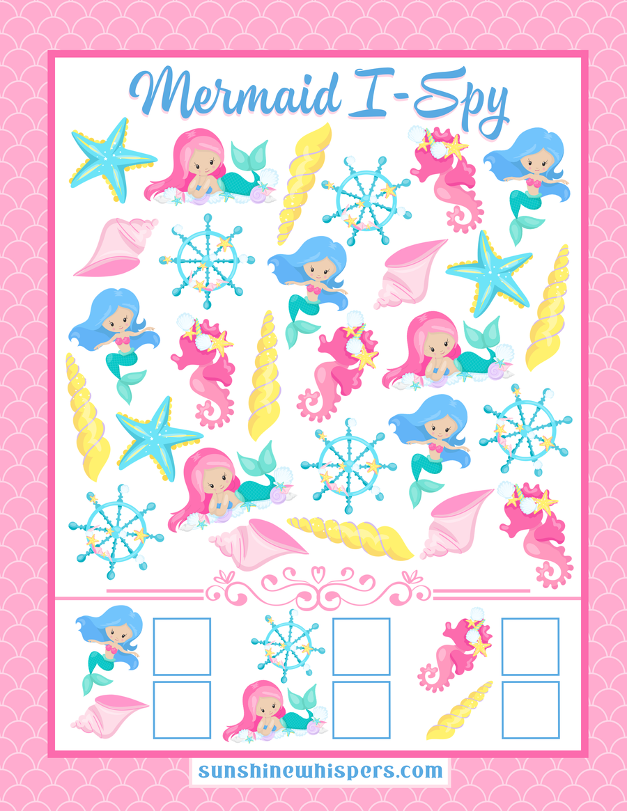 Beach and Under The Sea Printable Activity Pack – Sunshine Whispers