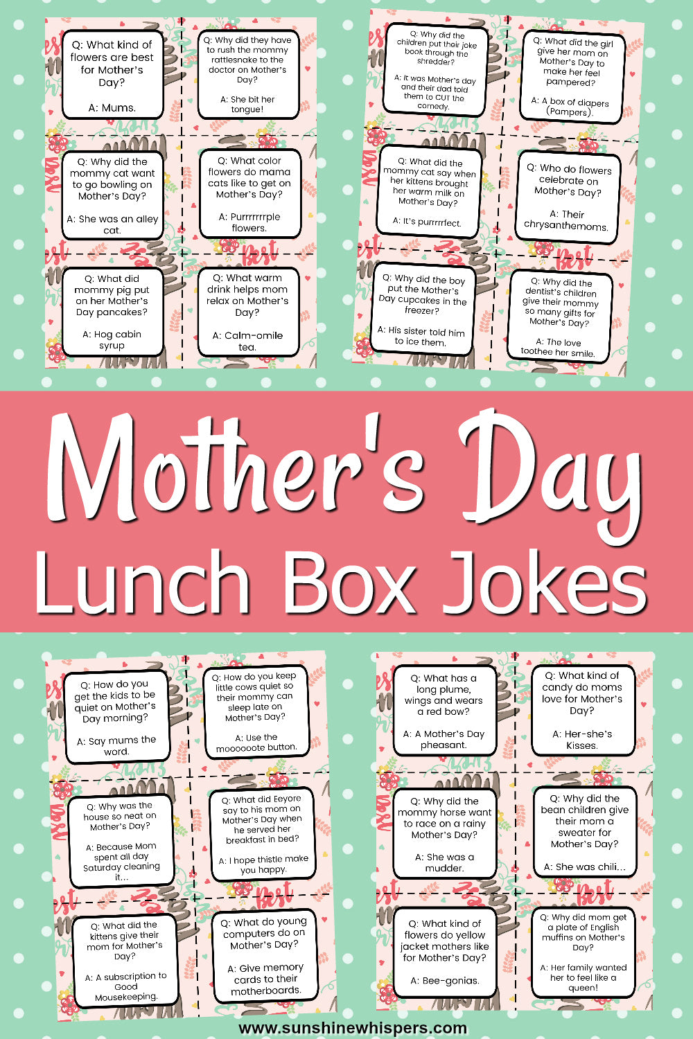Lunch Box Notes and Jokes – Sunshine Whispers