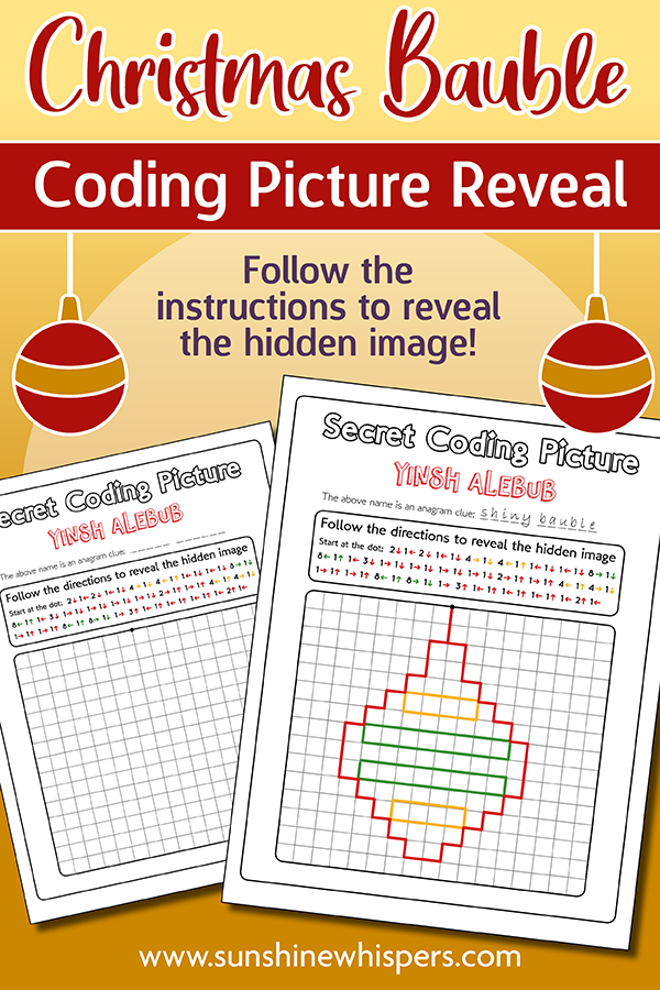 Christmas Bauble Coding Picture Reveal – Sunshine Whispers