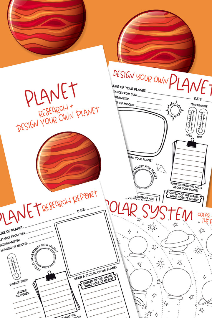 Planet Research and Design Your Own Planet Pack – Sunshine Whispers