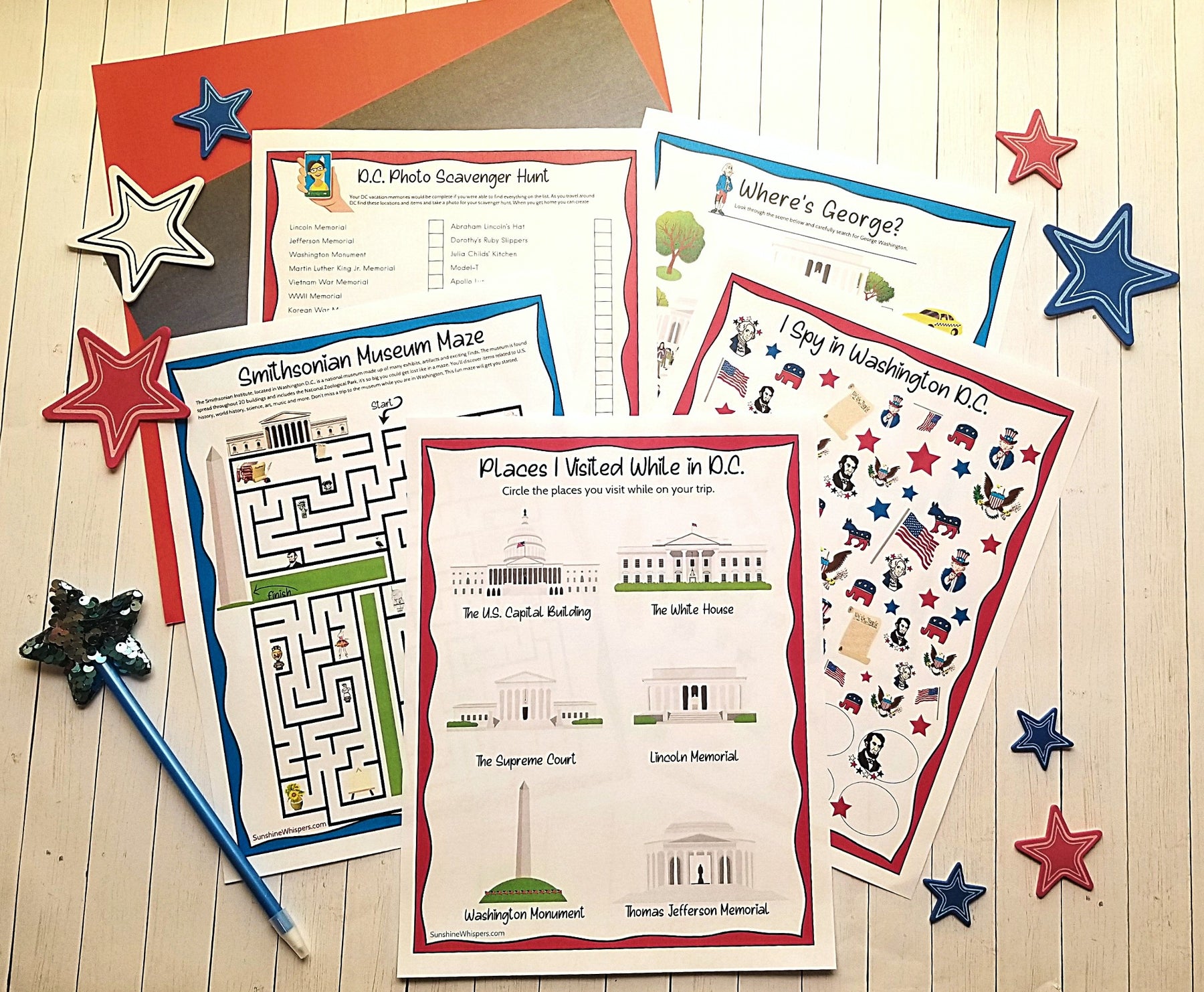 Washington D.C. Activities For Kids – Sunshine Whispers
