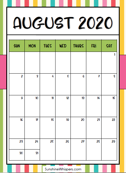 Printable Student Planner for 2020-2021 School Year – Sunshine Whispers