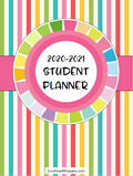 Printable Student Planner for 2020-2021 School Year – Sunshine Whispers